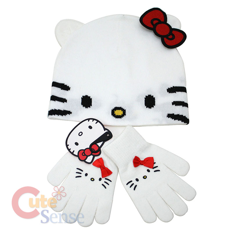 hello kitty winter gloves