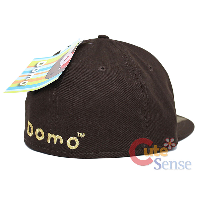Domo Kun Flat Bill Cap Flex Fit Hat Hip Hop Domo With Nerd Glasses Licensed Ebay
