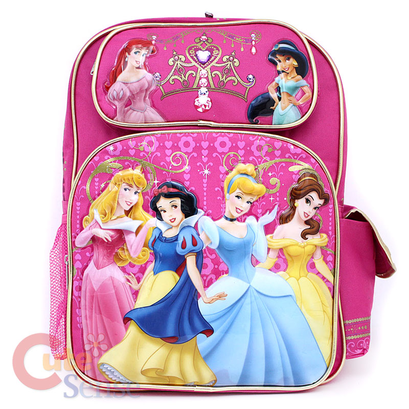 Disney Princess School Backpack Lunch Bag -Large Set