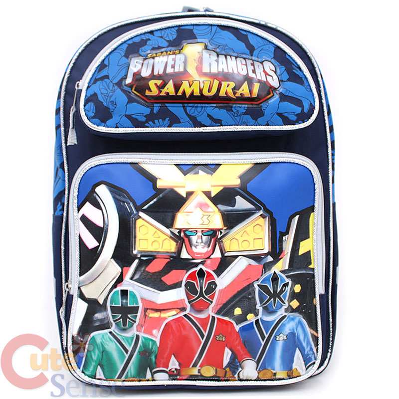 Power Rangers School Backpack/Bag- 14" Medium : Samurai | eBay