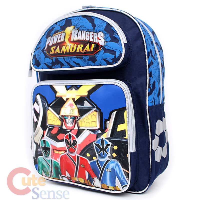 Power Rangers School 16" Large Backpack Lunch Bag Set : Samurai | eBay