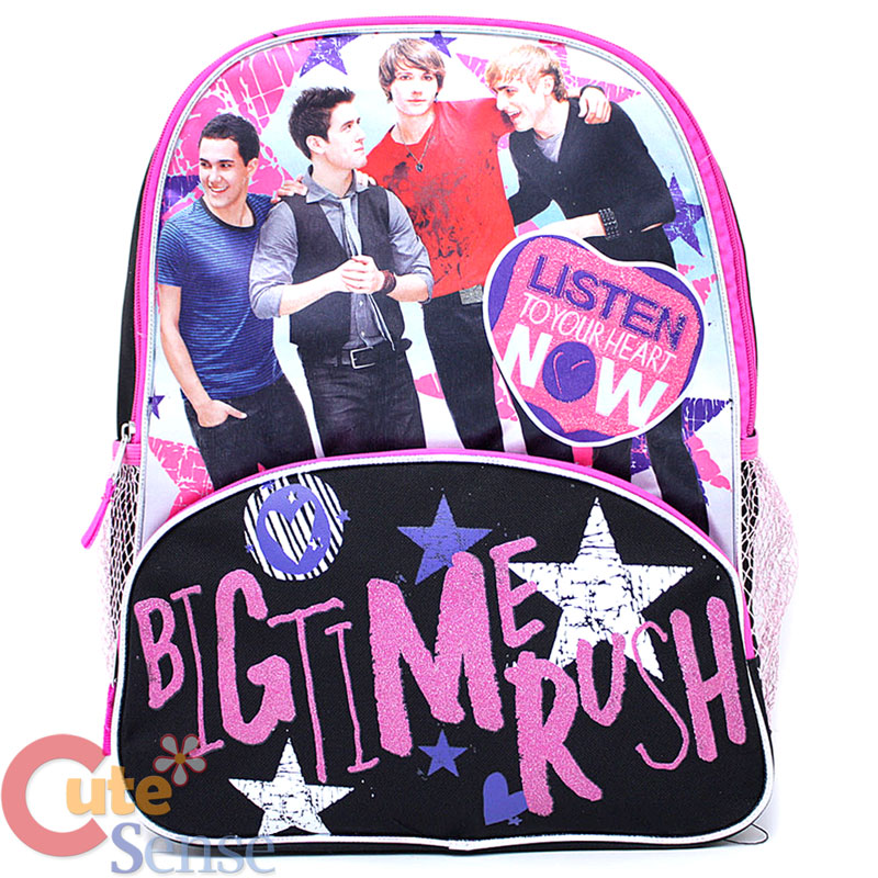Big Time Rush School Backpack 16" Large Bag with Kendall James Carlos ...