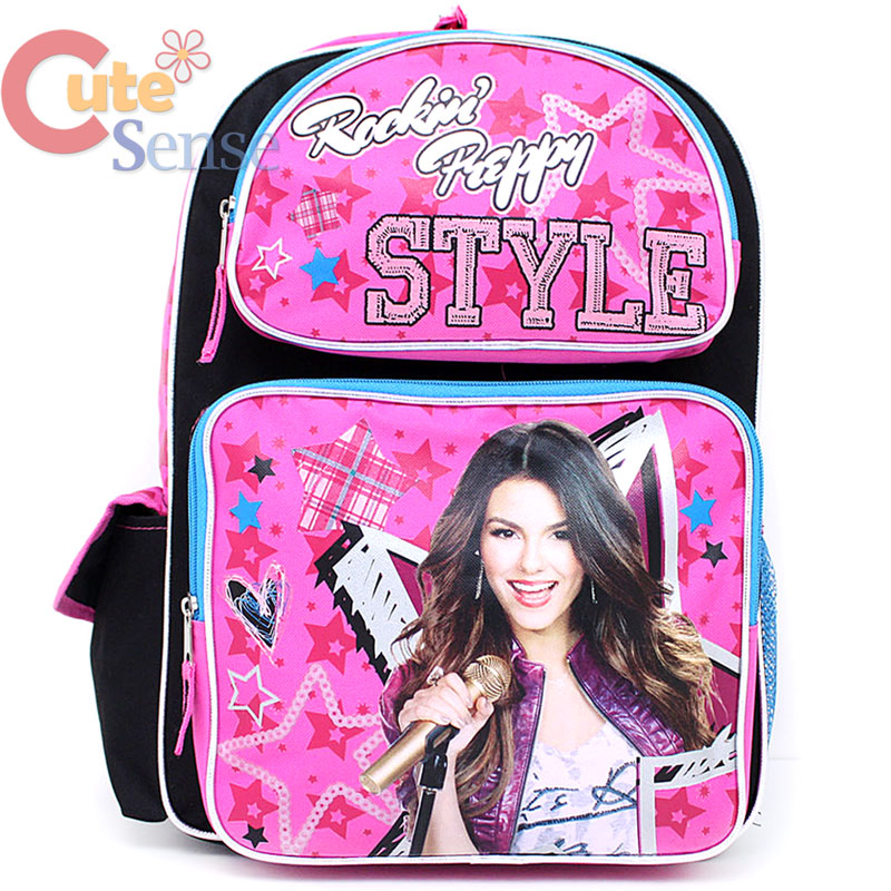 Victorious Victoria 16" Large School Backpack Lunch Bag Set -Pink | eBay