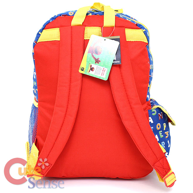Sesame Street Elmo School Backpack Large 16" full Size Book Bag :Ha Ha