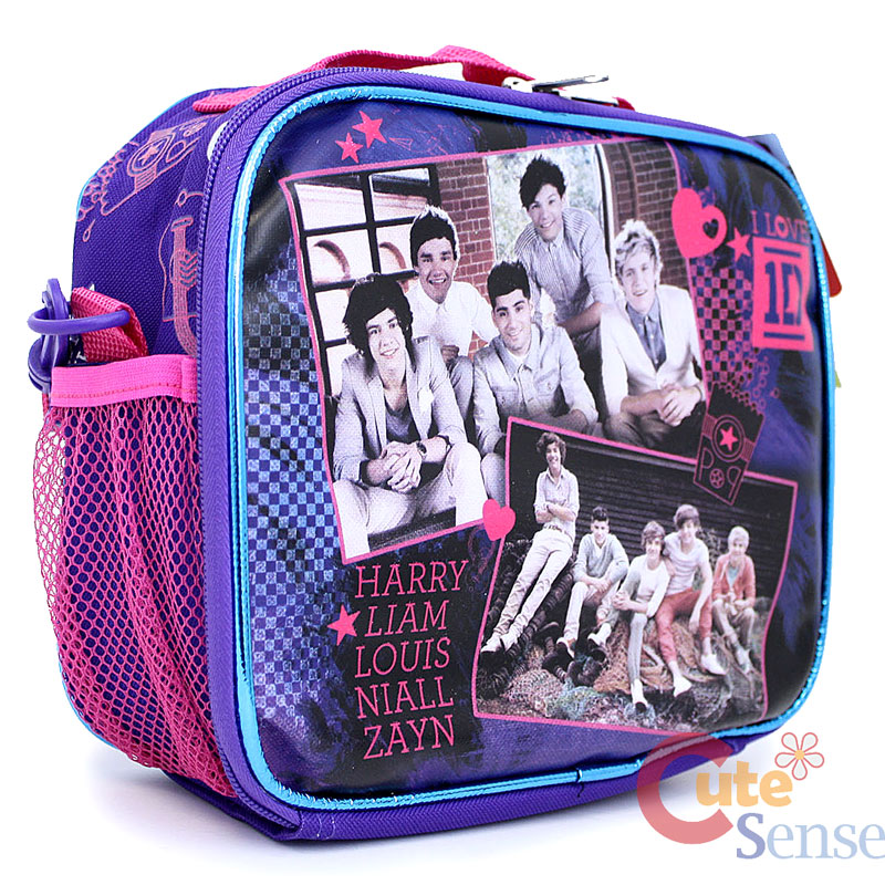 One Direction School Lunch Bag Snack Box 1D Love Harry Niall Zayn Liam ...