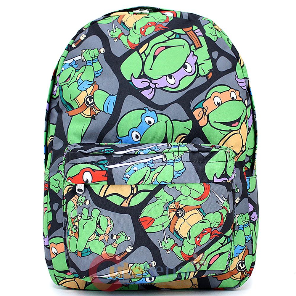 TMNT Teenage Mutant Ninja Turtles School Backpack 16" Large Shell ...