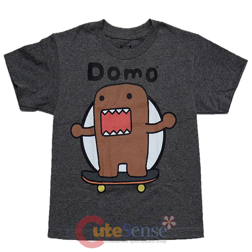 Domo Kun Junior Kids T Shirt Domo Skateboarding - Large at Cutesense.com