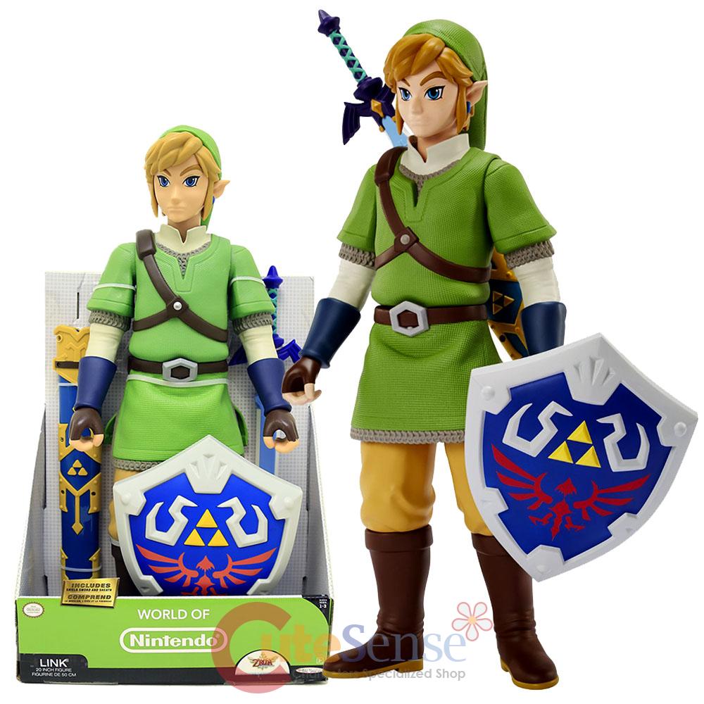 World Of Nintendo Legend Of Zelda Link Deluxe 20" Action Figure 7 ...