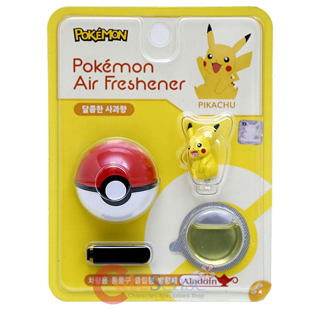 Pokemon Pikachu Figure Vent Clip Air Freshener with Pokeball at ...