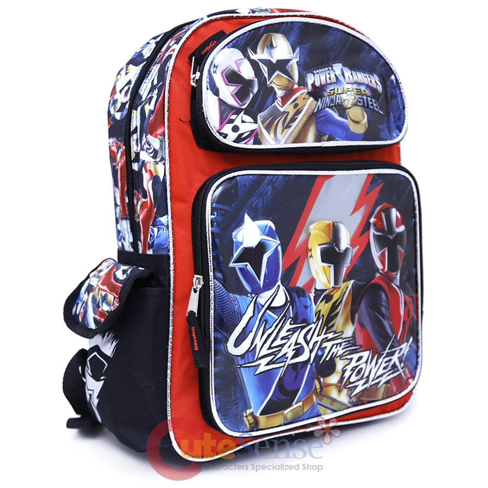 Power Rangers Large 16" School Backpack Lunch Bag 2pc Set -Unleash ...